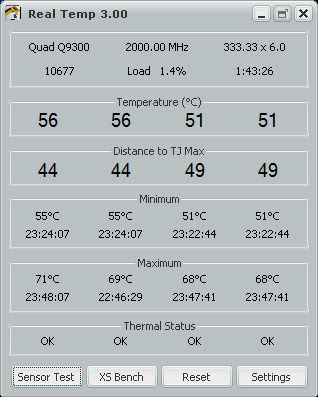 Intel Q9300 Temperature (RealTemp, CPUID, CoreTemp) | Overclock.net