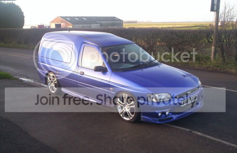modded escort van for sale!!